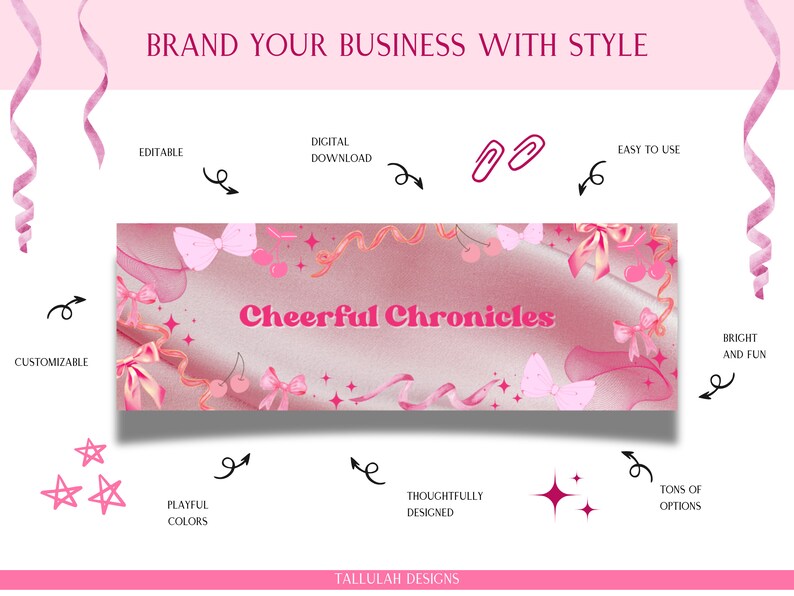 Pink Themed Twitter Cover Canva Template, Soft Pink Social Media Banner ...