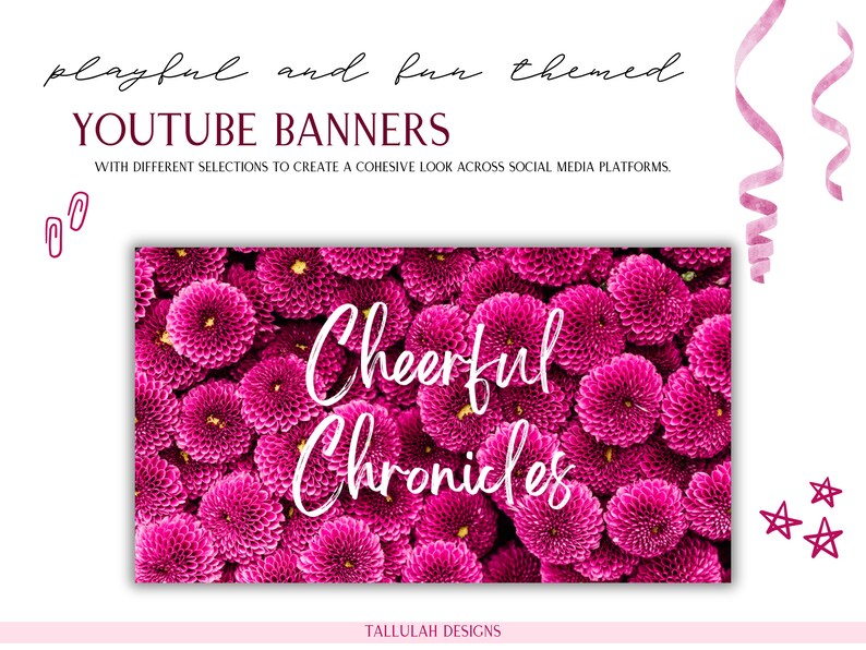 Pink Youtube Banner Canva Templates, Hot Pink Social Media Banners ...