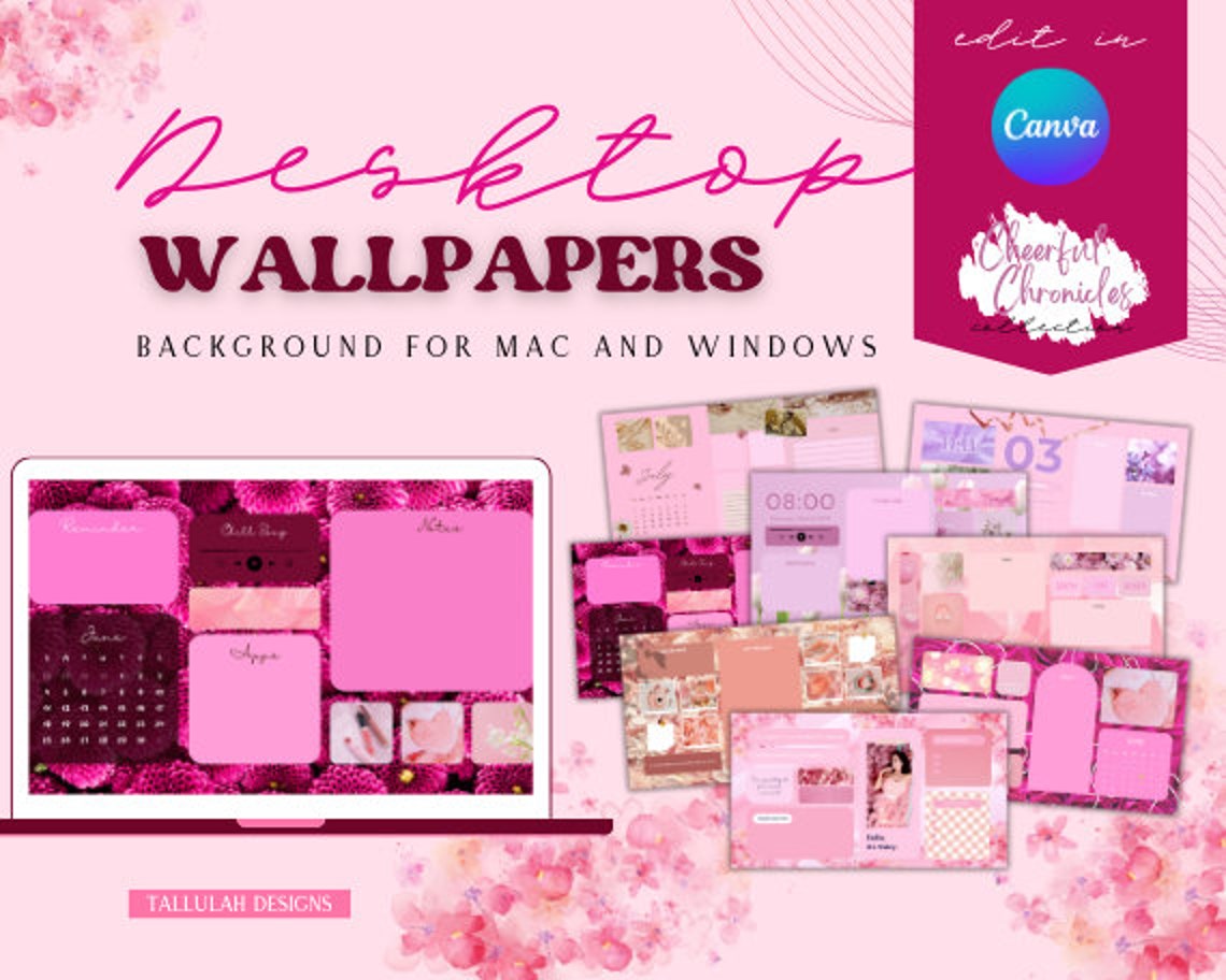 Pink Fun-loving Lively Mac Wallpapers - Exuberant Aesthetic Wallpapers ...