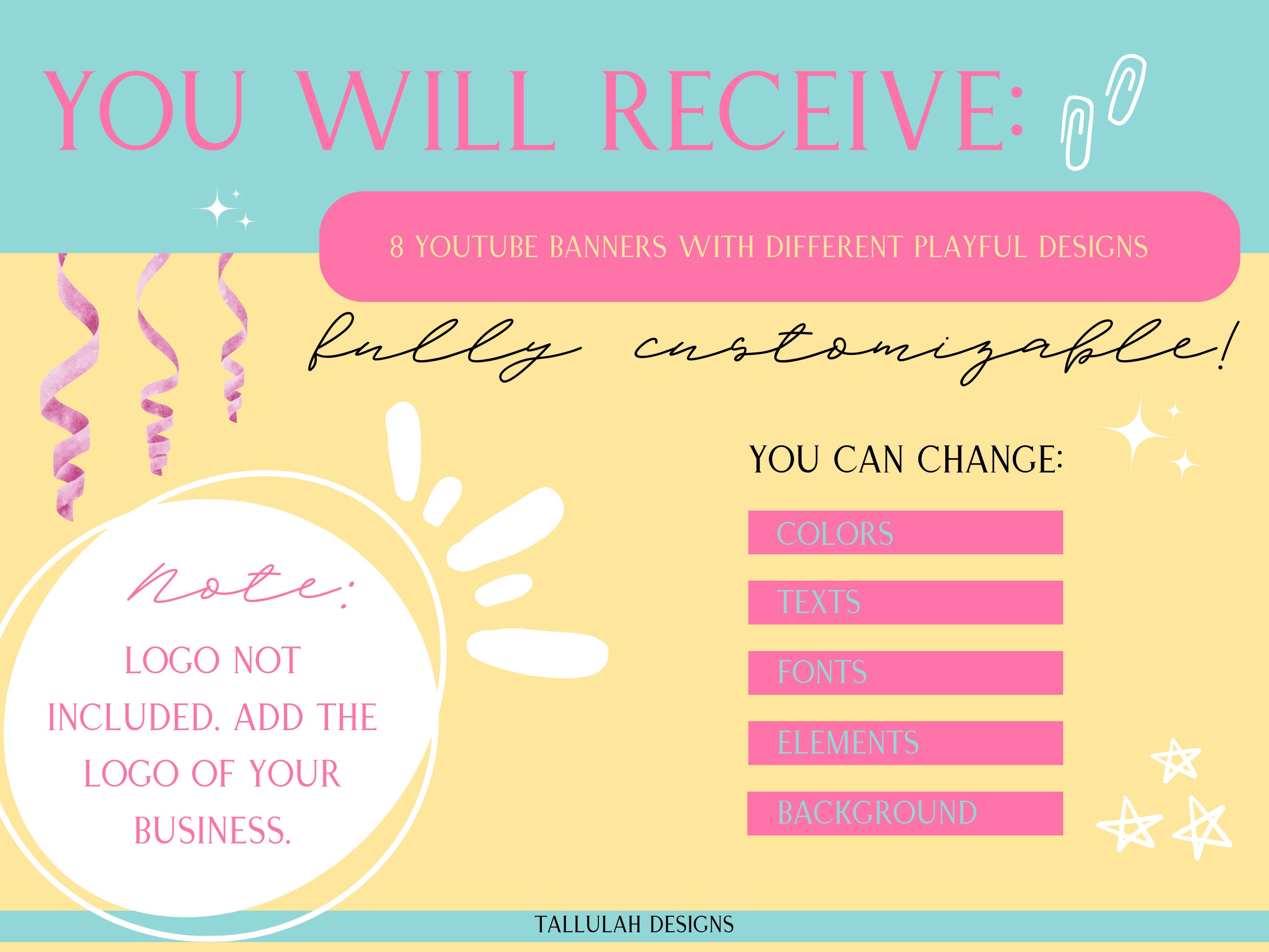 Playful Designs Youtube Banner Canva Template, Social Media Banners ...