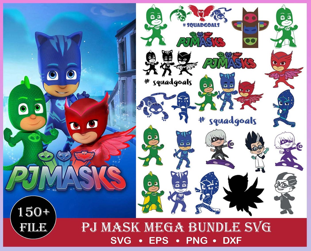 PJ Mask Svg Bundles, PJ Mask Clip Art, Pj Masks Hero Png, Pj Mask ...