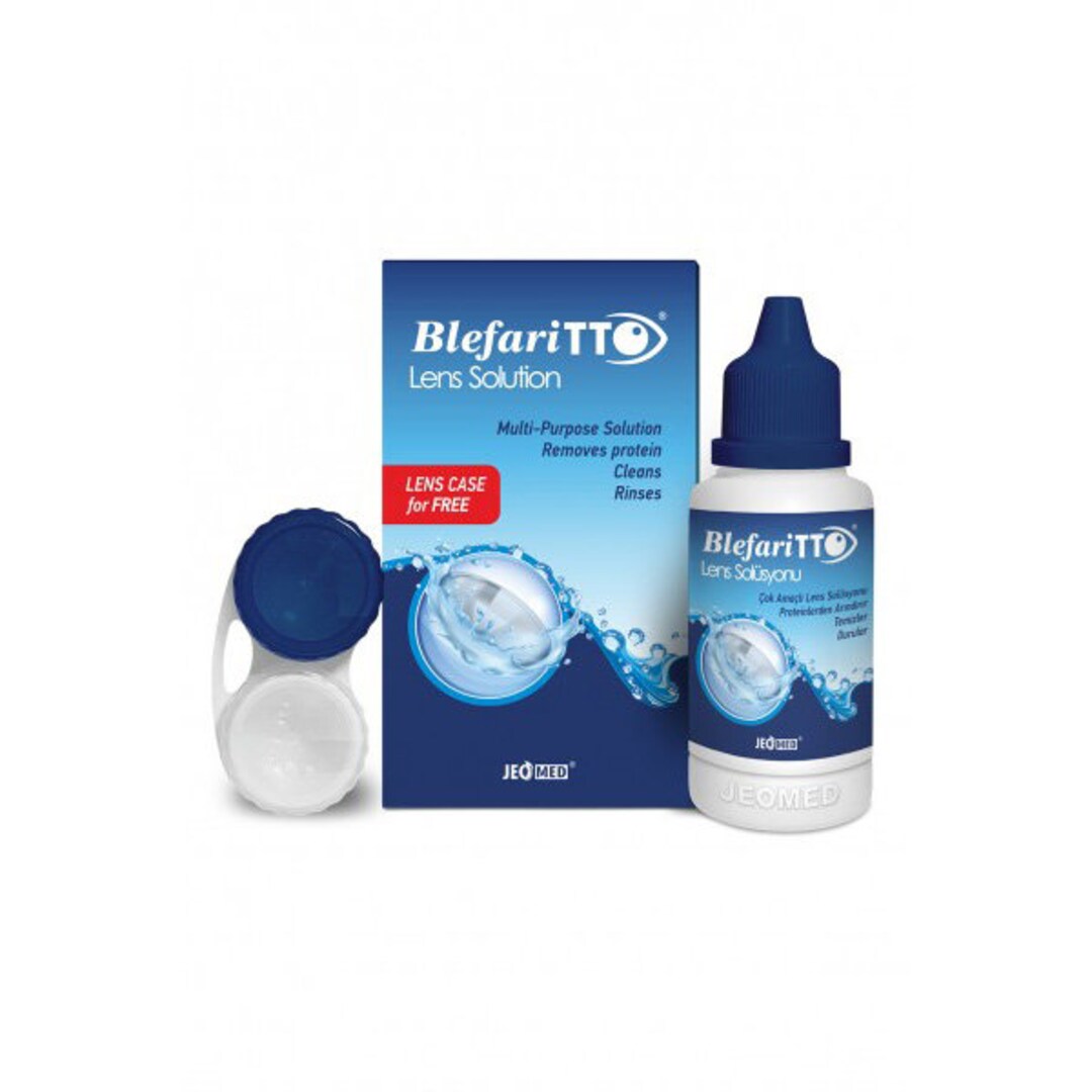Blefaritto Multi-purpose Contact Lens Solution Safe for All Soft Lenses ...