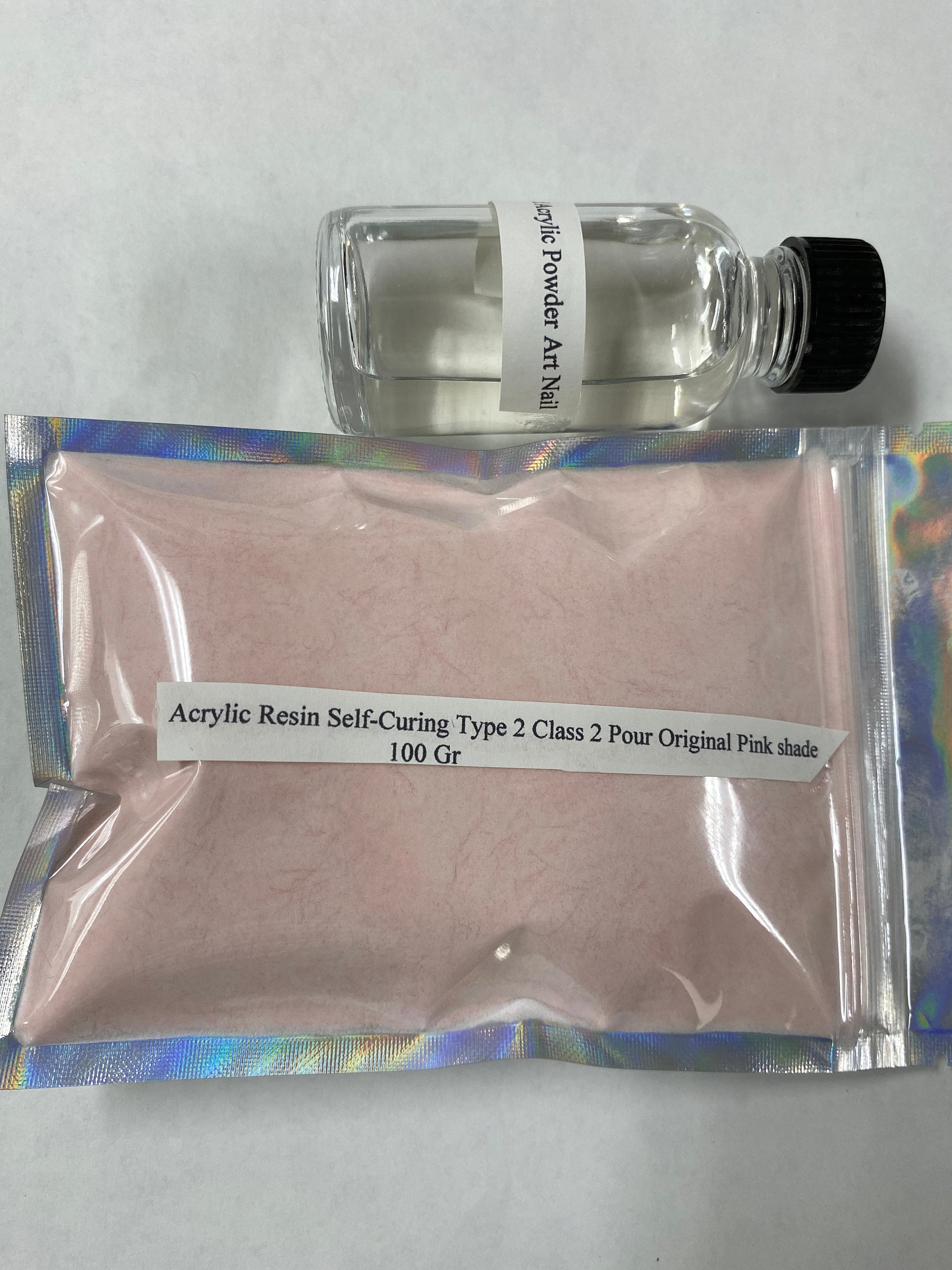 Acrylic Resin Powder Self-cure Type 2 Original Pink Shade 100 Gr/1 0z ...