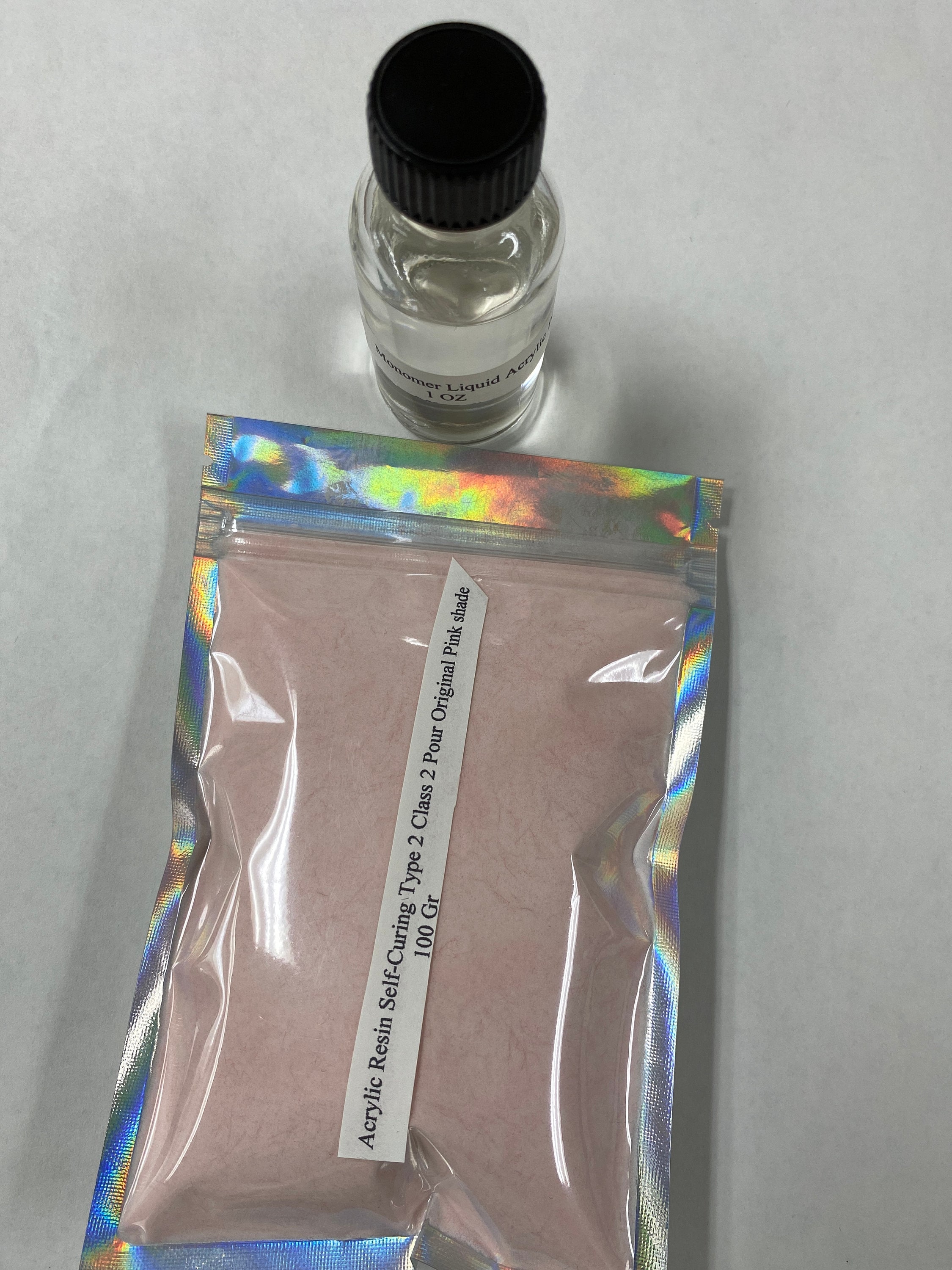 Acrylic Resin Powder Self-cure Type 2 Original Pink Shade 100 Gr/1 0z ...