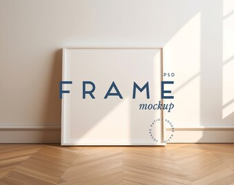 Square PSD Photoshop Mockup Frame Mockup Template for Art and ...
