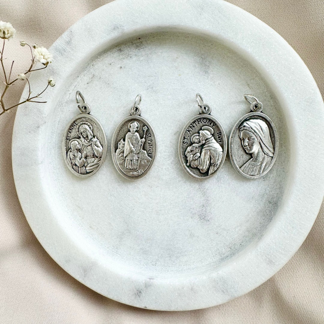 Catholic Saint Medal, Rosary Charm, Religious Pendant - Etsy