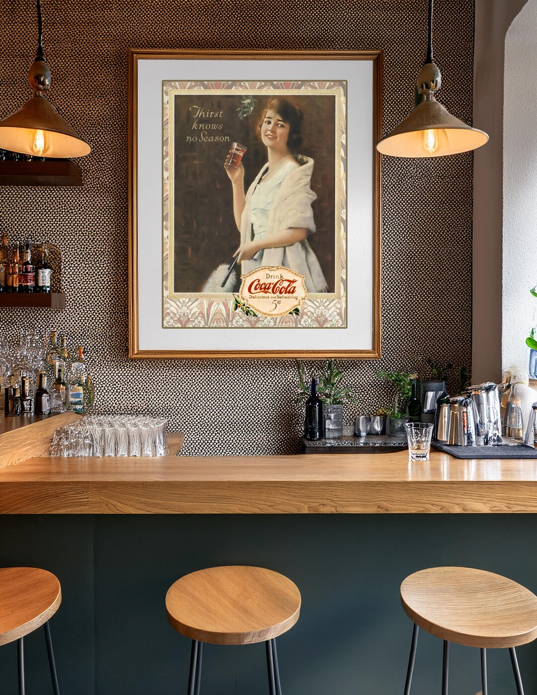Vintage Coca-cola Poster Print – Early 1900s Retro Advertisement ...