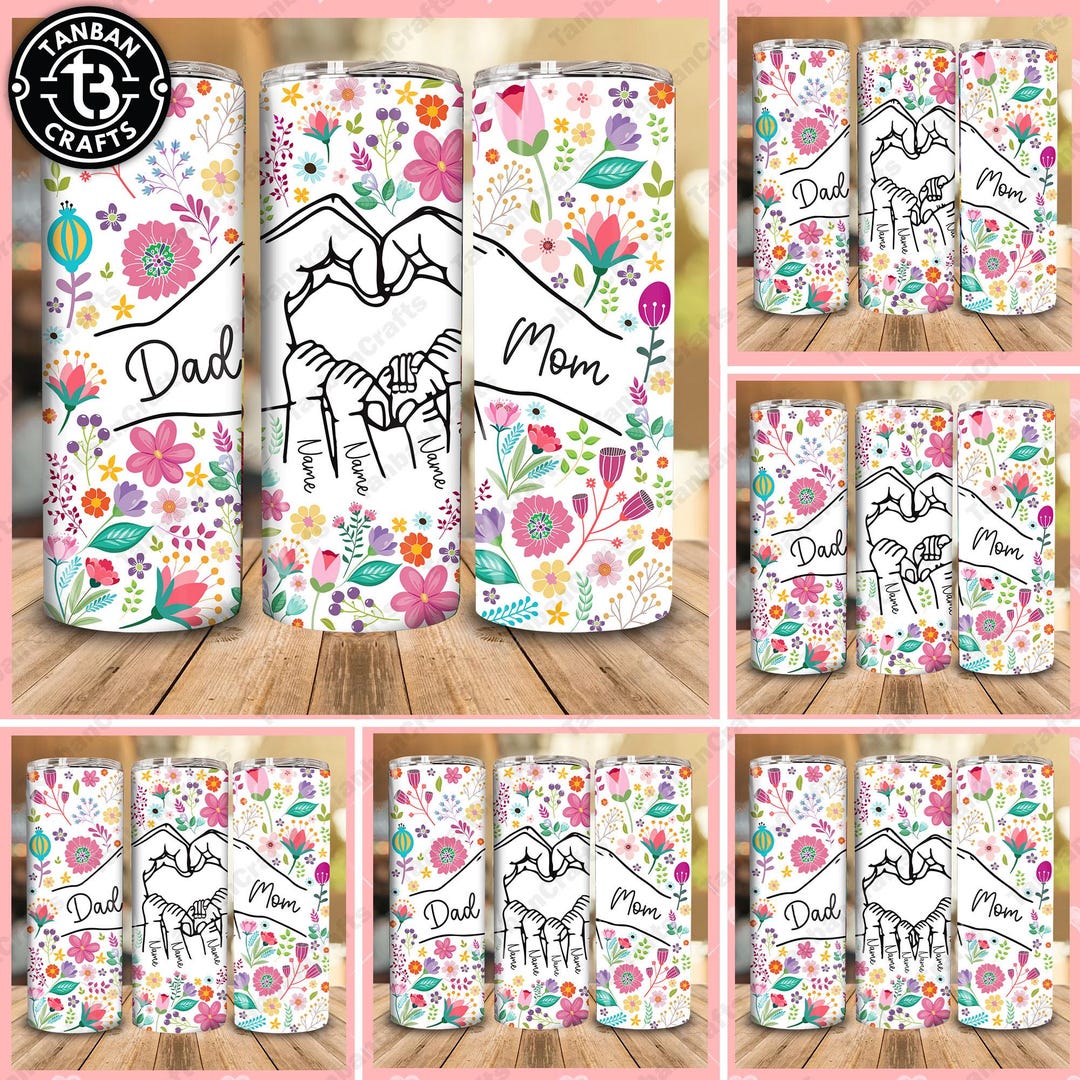Personalized Holding Mom‘s Hand Tumbler Design, Holding Mama's Hand ...