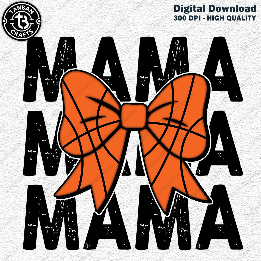 Bow Basketball Mama Sport Png, Sport Mama Png, Gift for Mom, Mother's ...