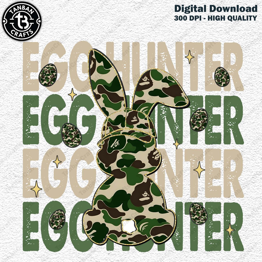 Egg Hunter Bunny Camo Easter Png, Girl Easter Camo Png, Easter Camo Png ...