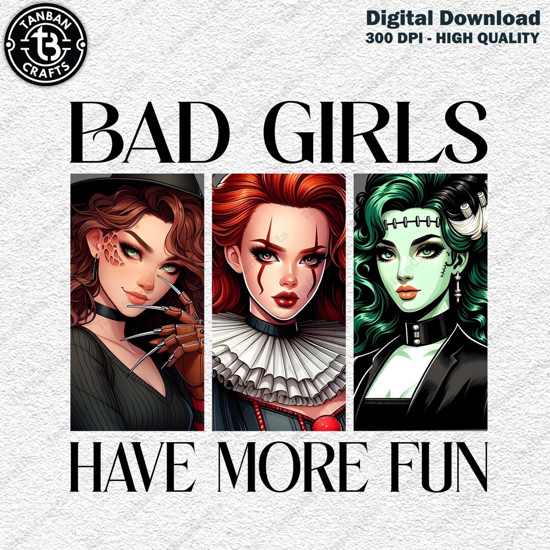 Bad Girls Have More Fun Png, Friends Horror Characters Png, Horror ...