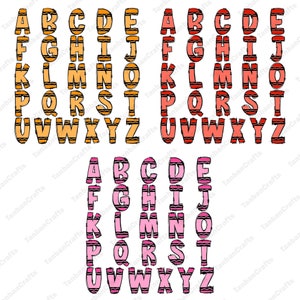 BUNDLE Alphabet Crayon Letters Png, Alphabet Bundle, Crayon School Font ...