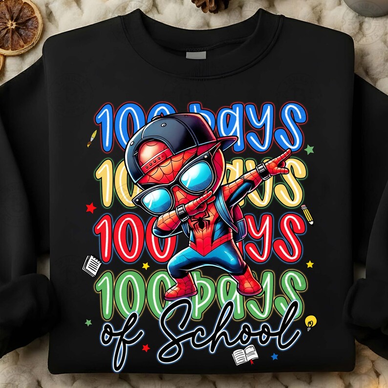 I Defeated 100 Days of School Png, Cartoon Movie 100 Days Png, 100 Days ...
