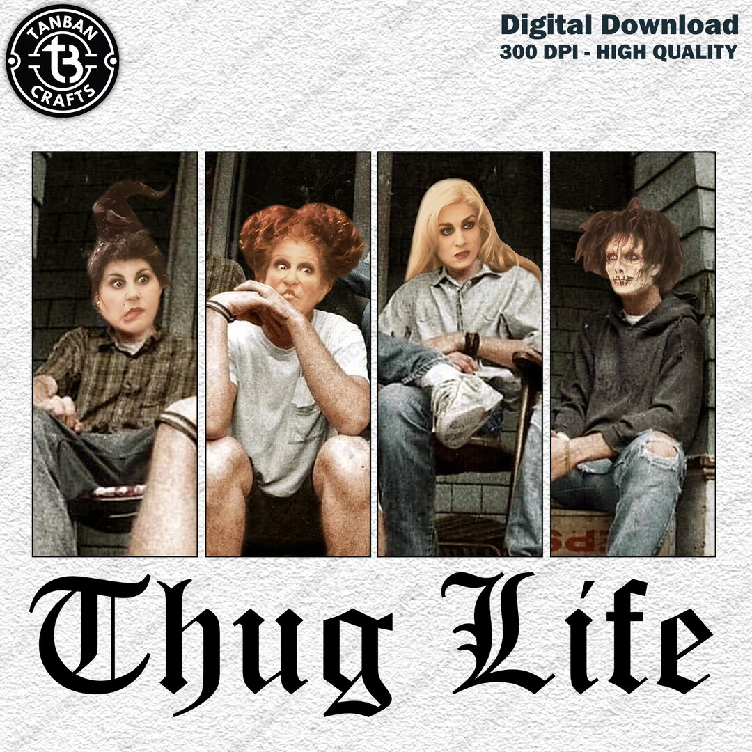Thug Life 3 Witch Sisters Png, Halloween Png, Halloween Bad Girls Png ...