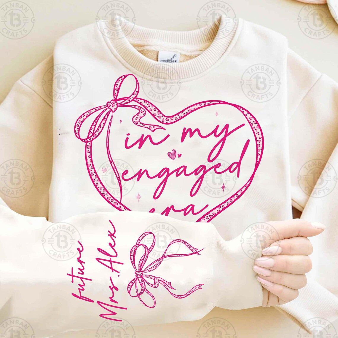 Custom in My Engaged Era Png, Coquette Valentine Couple Matching Shirt ...