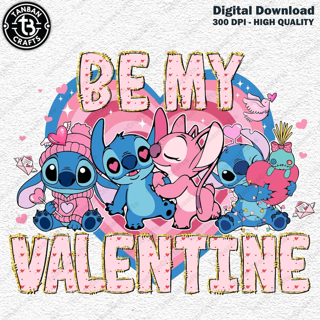 Be Mine Valentine Cartoon Characters Png, Pink Heart Valentine Cartoon ...