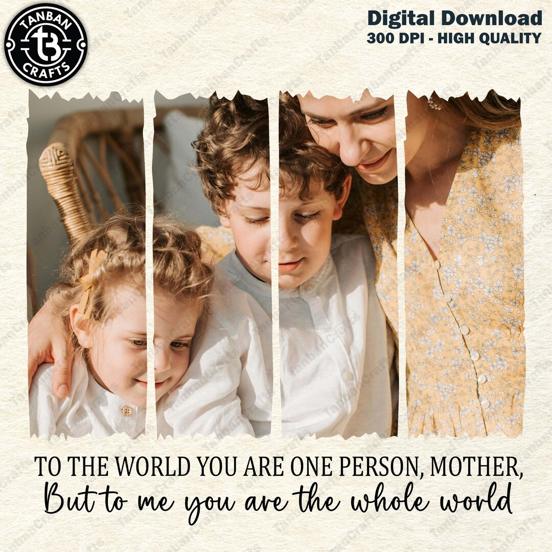 Mother's Day Canva Template, Mom Canva Frame , Wear Heart on Sleeve ...