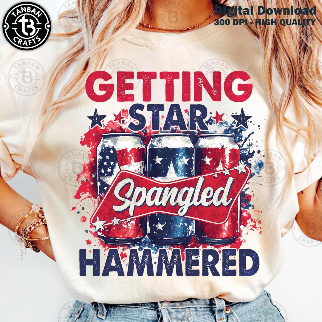Getting Star Spangled Hammered PNG, Party in the Usa Png, 4th of July ...