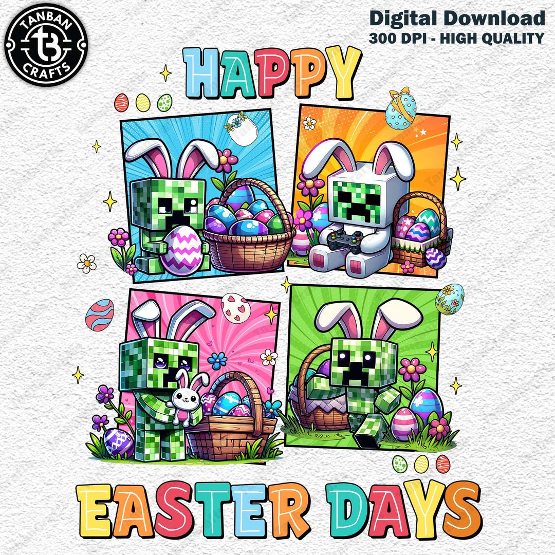 Character Easter Png , Retro Easter Png, Happy Easter Png, Gamer Easter ...