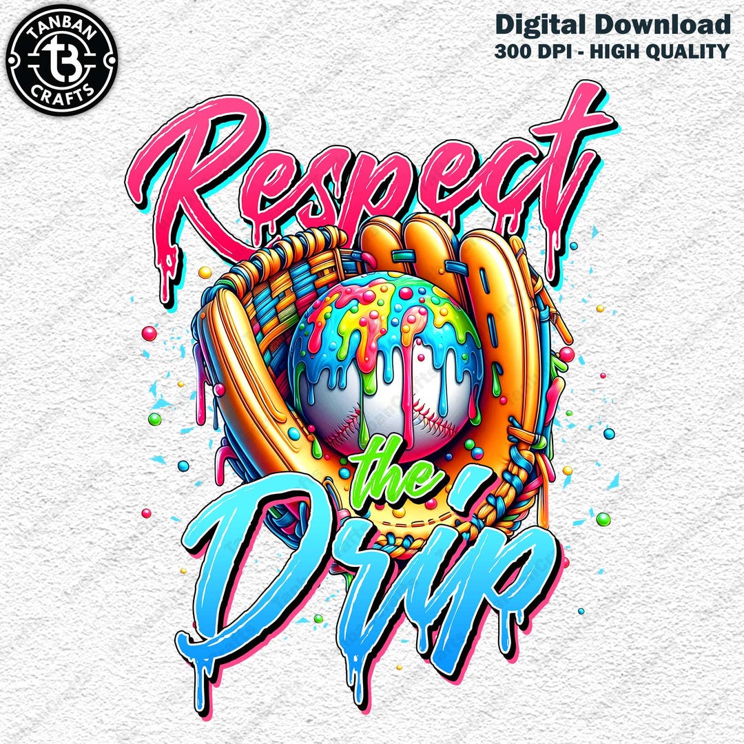Baseball Drip Png, Ice Cream Drip Png, Respect the Drip Png, Baseball ...