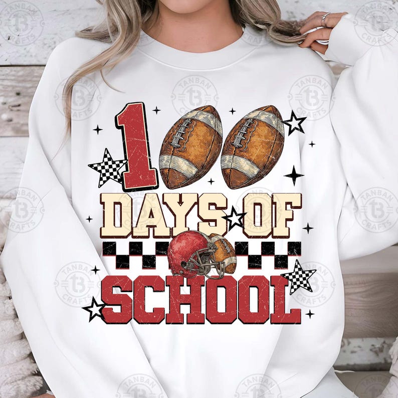 I Tackled 100 Days of School Png, 100 Days Football Png, School Teacher ...