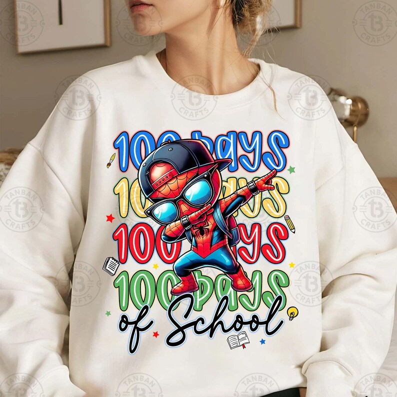 I Defeated 100 Days of School Png, Cartoon Movie 100 Days Png, 100 Days ...