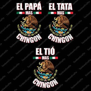 El Papa Mas Chingon Png Bundle, Mexican Spanish Papá Png, Father's Day Png, Eres Mi Heroe Png ...