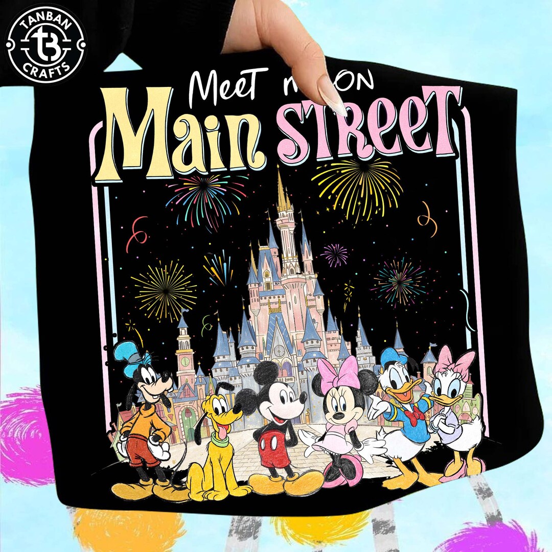 Magical Cartoon Vintage PNG, Meet Me on Main Street PNG, Girl Trip Png ...