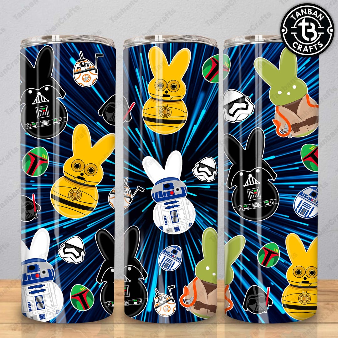 Star Space Easter Peeps 20oz Tumbler Wrap, 20oz Skinny Tumbler Killer ...