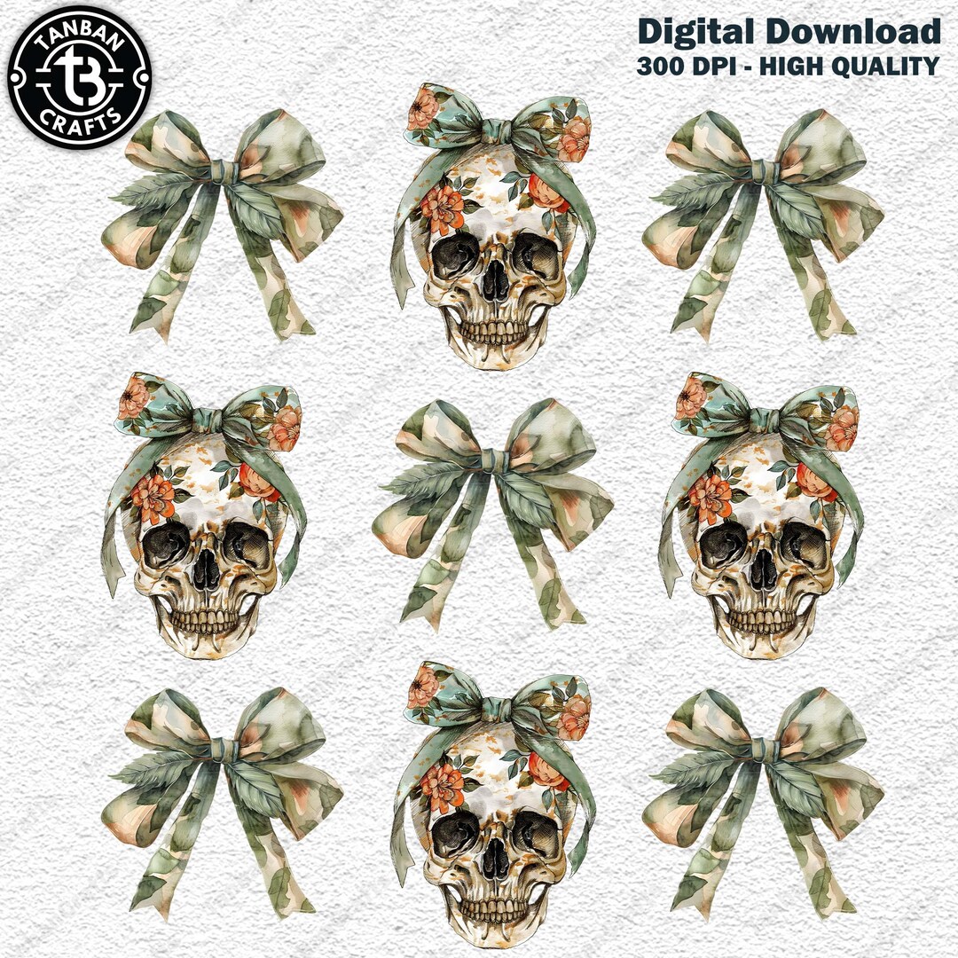 Autumn Skull Png, Coquette Bow Fall Png, Halloween Png, Skeleton Png ...