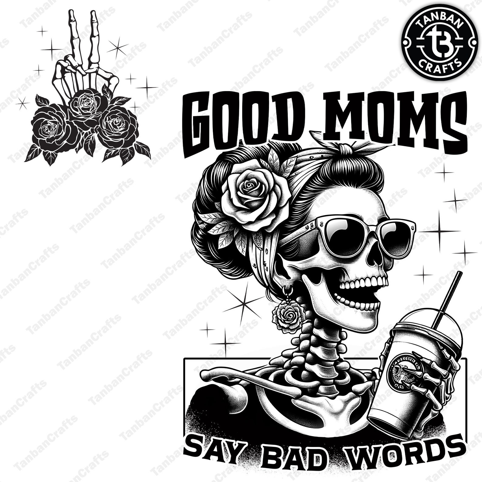 Good Moms Say Bad Words PNG, Mom Skeleton Png, Funny Mom Saying Png ...