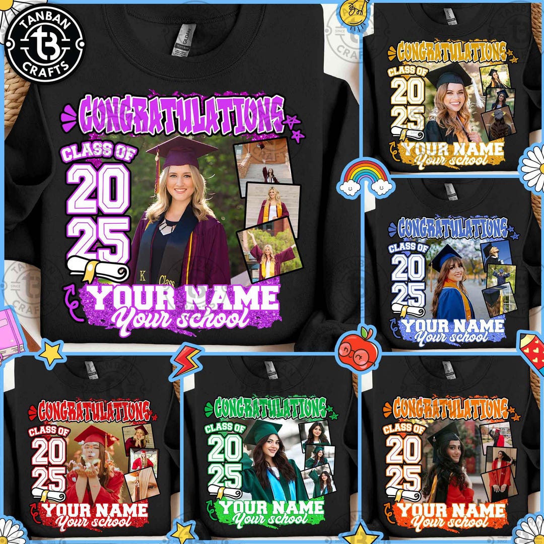 Bundle Canva Template Graduation 2025 Insert Photos Editable ...