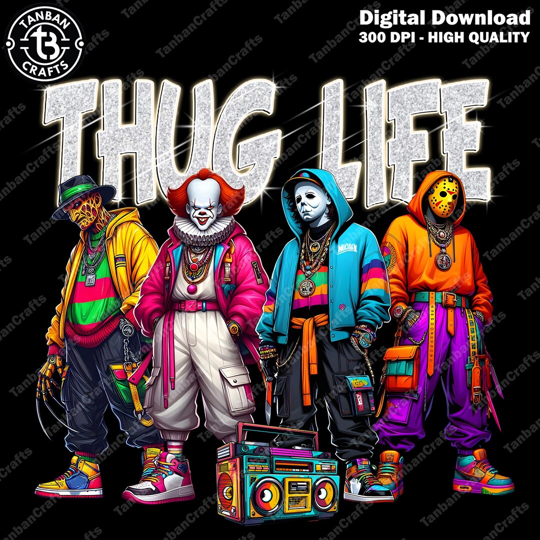Personajes De Terror Png, Thug Life Halloween Png, Thug Life Png ...
