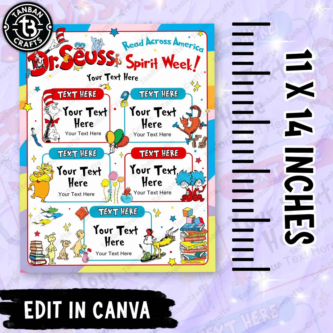 Read Across America Week 2025, School Spirit Week Schedule School Pto ...