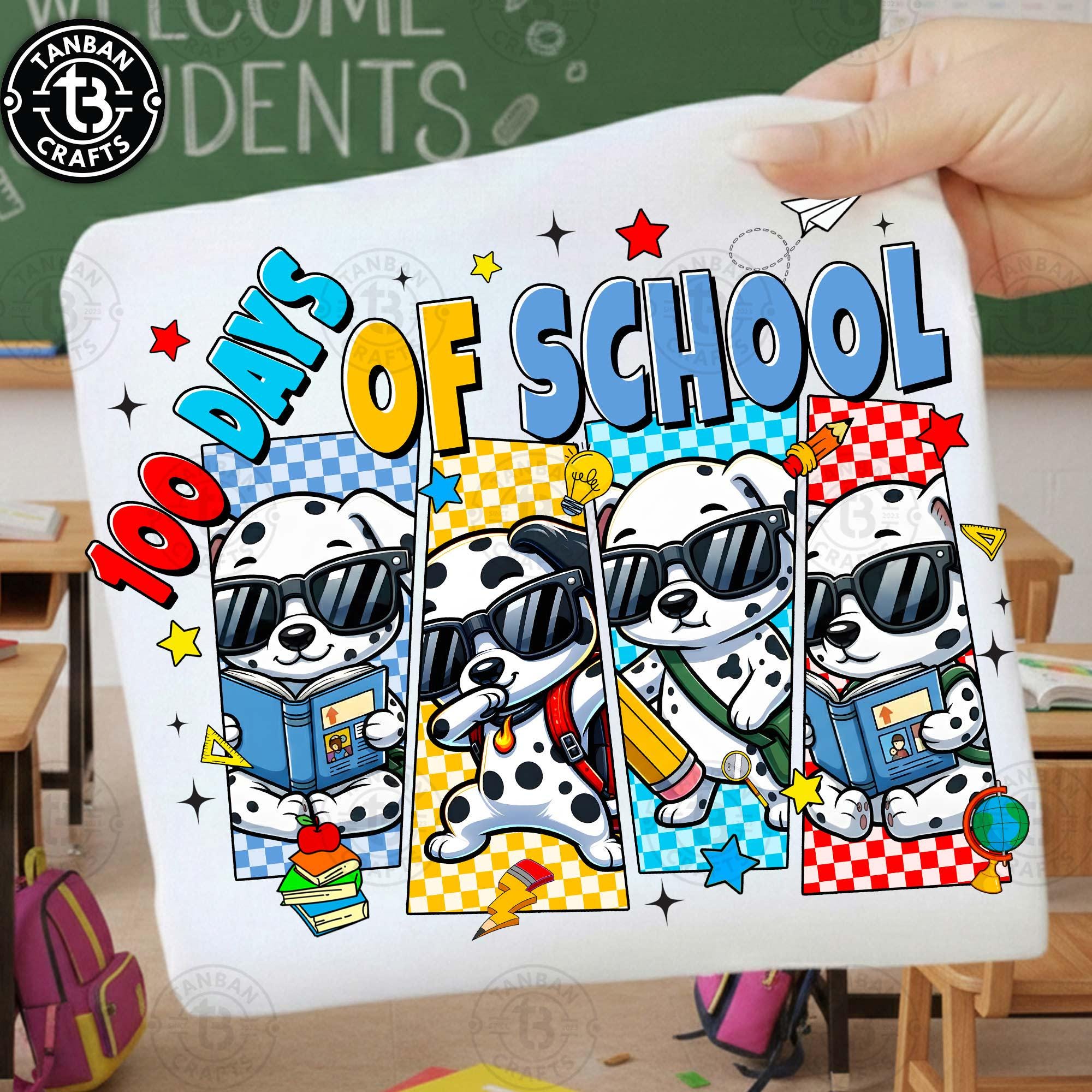 Happy 101 Days of School Dalmatian Dog Png, 101 Days Bruh Png, Cartoon ...