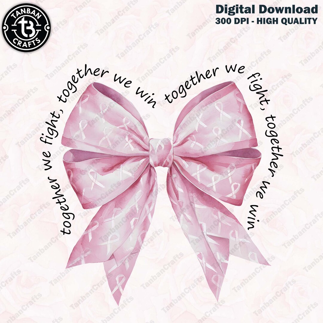 Together We Win Png, Breast Cancer Awareness Png, Coquette Breast ...
