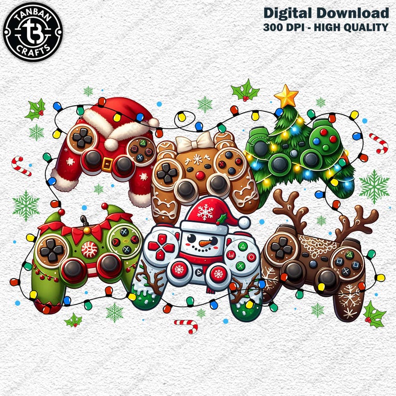 Retro Christmas Gaming Controller Png, Santa Claus Christmas Png ...
