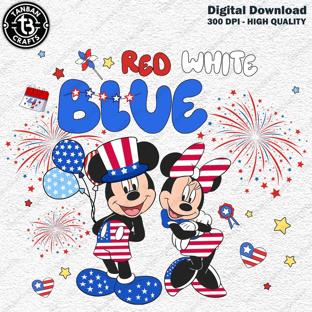 Red White Blue Cartoon Png, America Cartoon 4th of July Png ...
