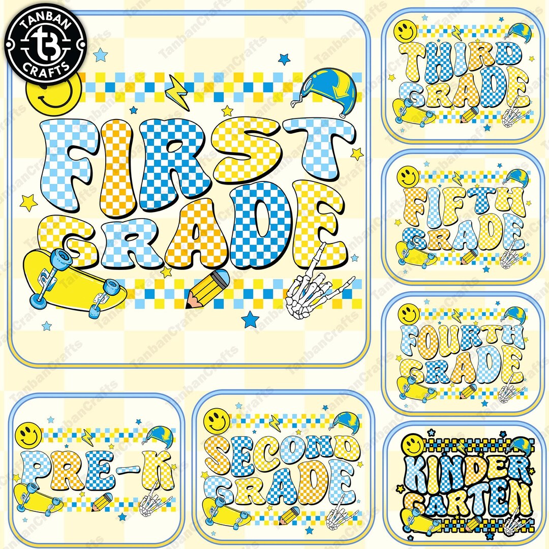 BUNDLE Back to School for Boy Png, Kindergarten, Pre K Png, First Day ...