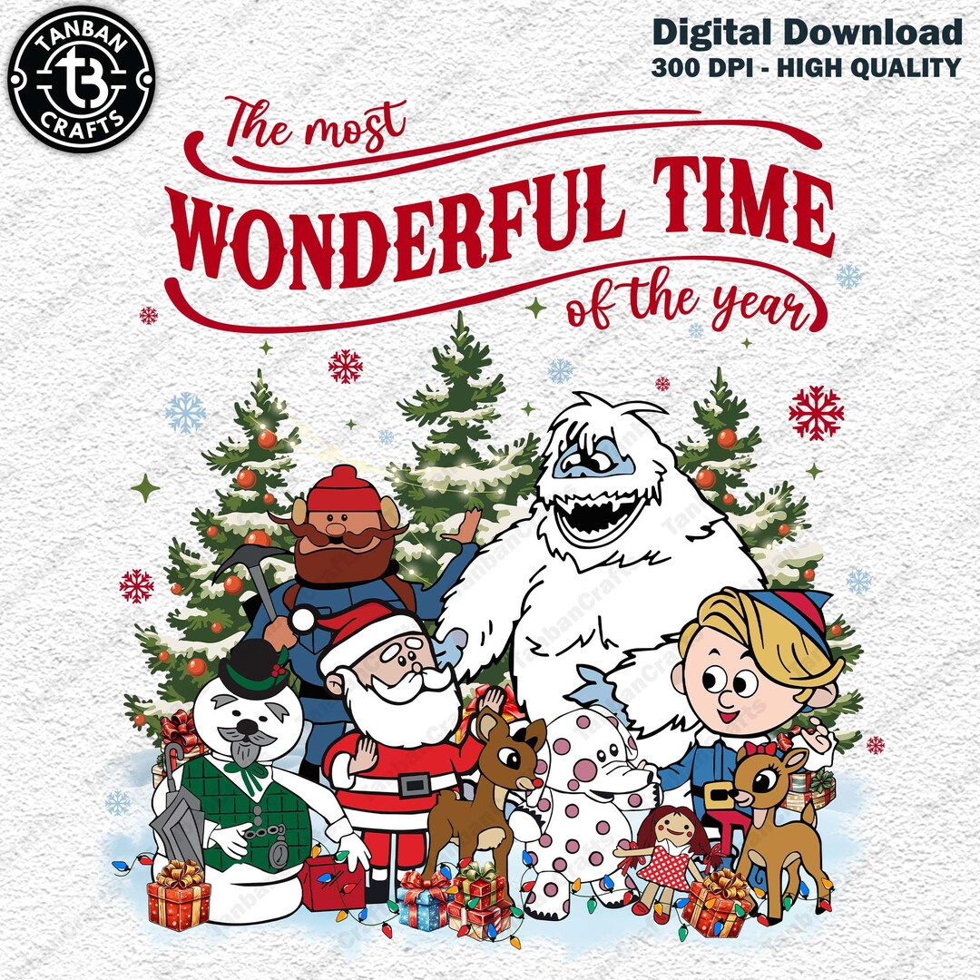 Retro Christmas Cartoon Friends Png, 90s Christmas Png, Snow Holiday ...