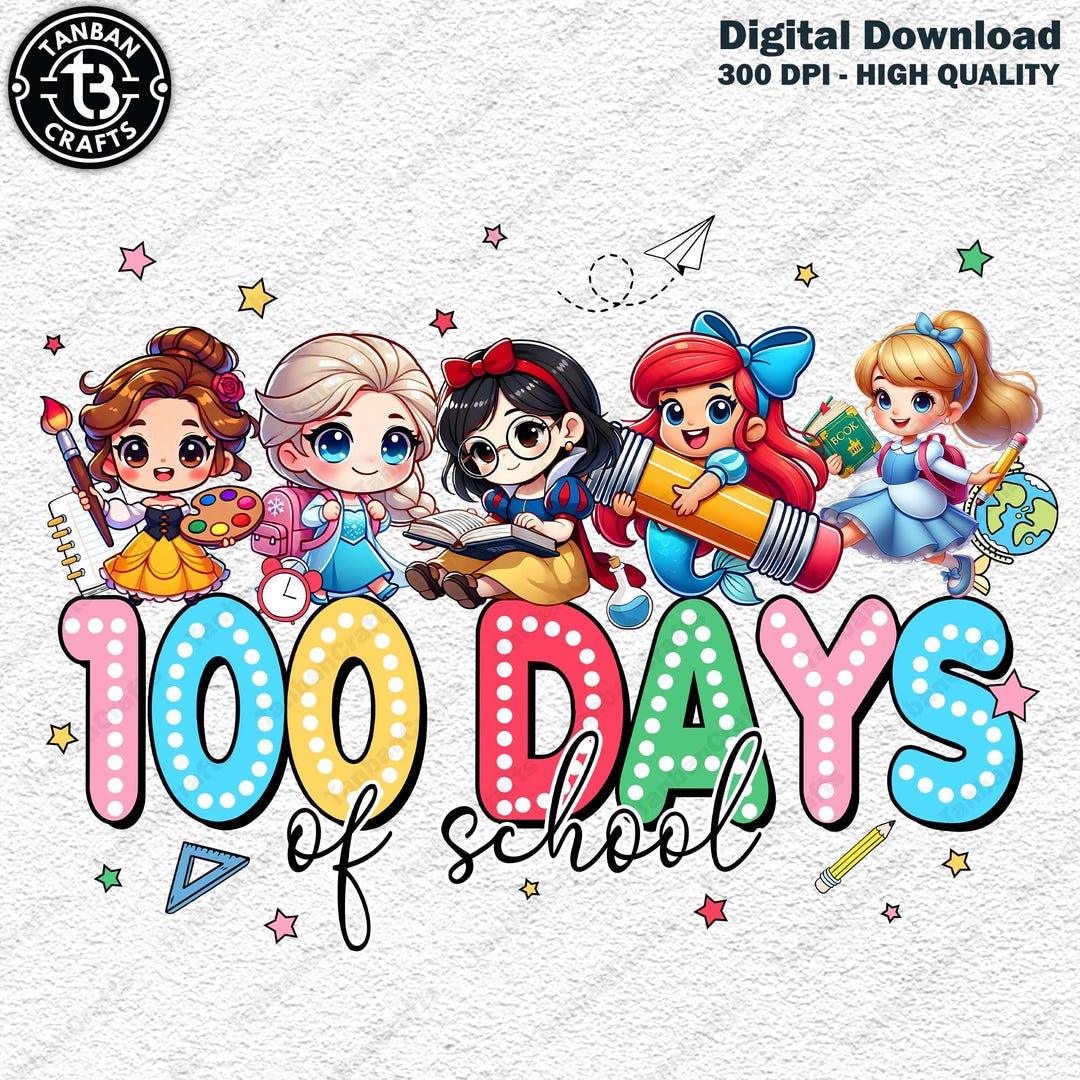 100 días de escuela princesa png, película de dibujos animados 100 días ...