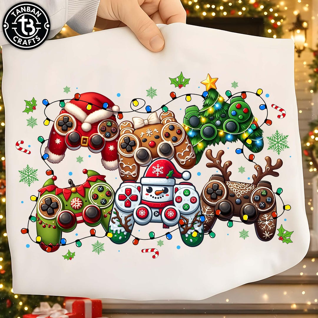Retro Christmas Gaming Controller Png, Santa Claus Christmas Png ...