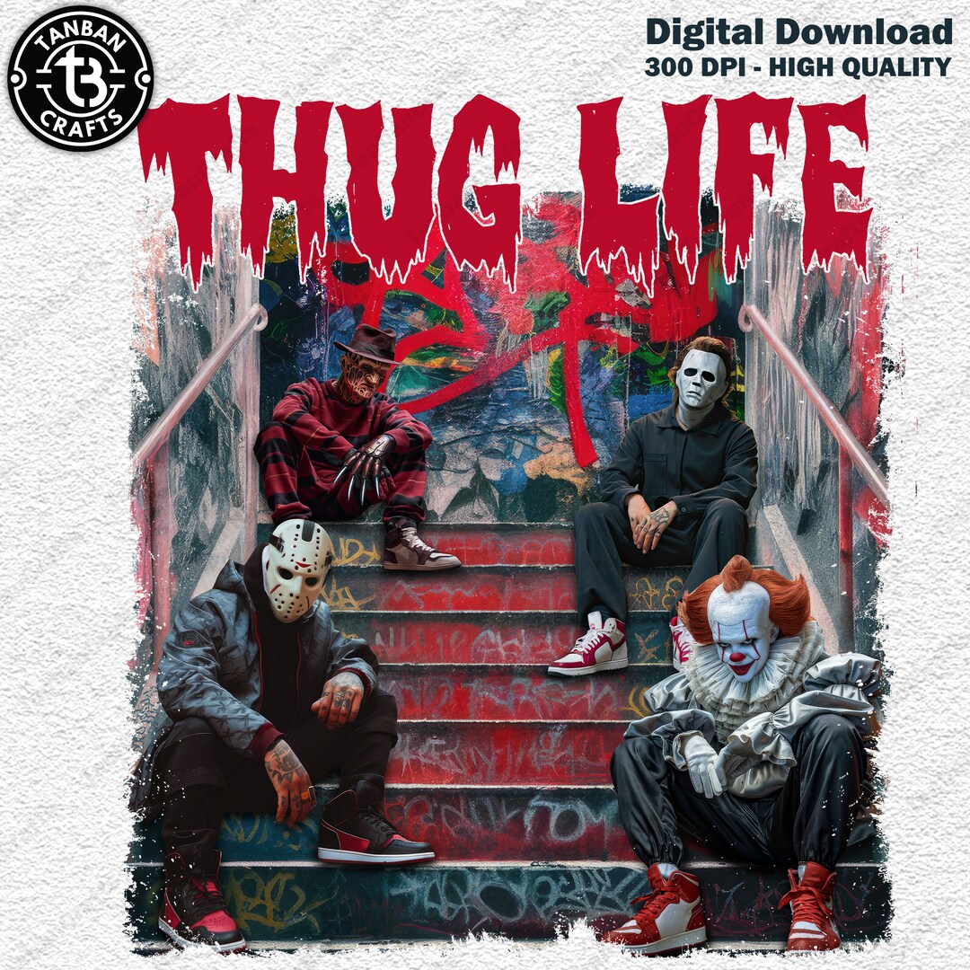 Thug Life Filme De Terror Png, Filme Assassino Png, Halloween ...
