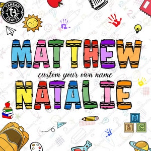 BUNDLE Alphabet Crayon Letters Png, Alphabet Bundle, Crayon School Font ...