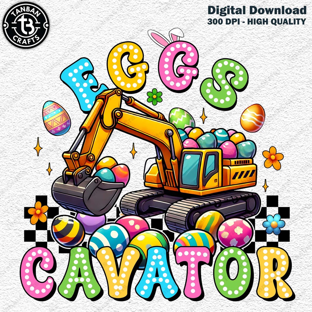 Happy Easter Png, Retro Easter Png, Watercolor Eggs Cavator Png, Easter ...