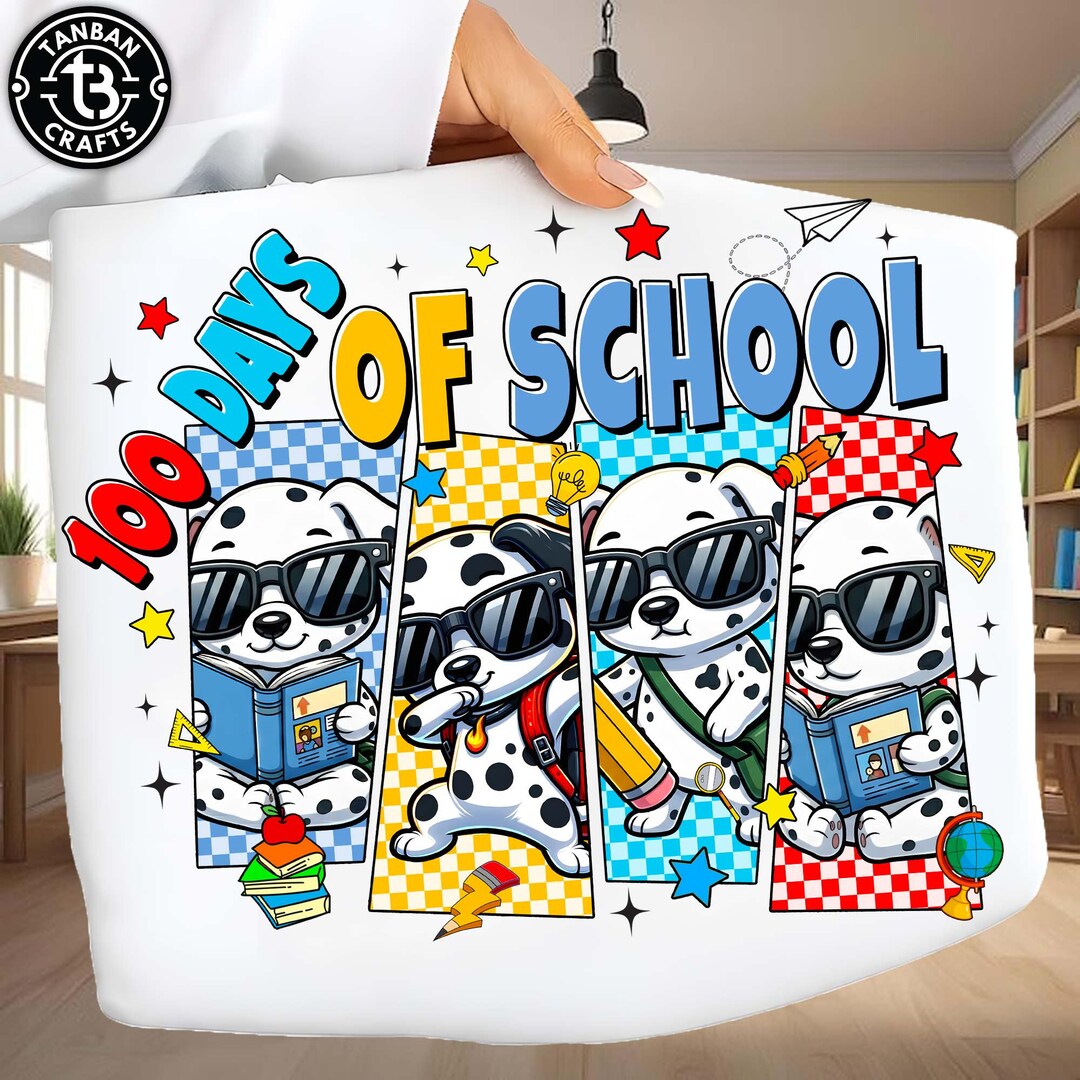 Happy 101 Days of School Dalmatian Dog Png, 101 Days Bruh Png, Cartoon ...