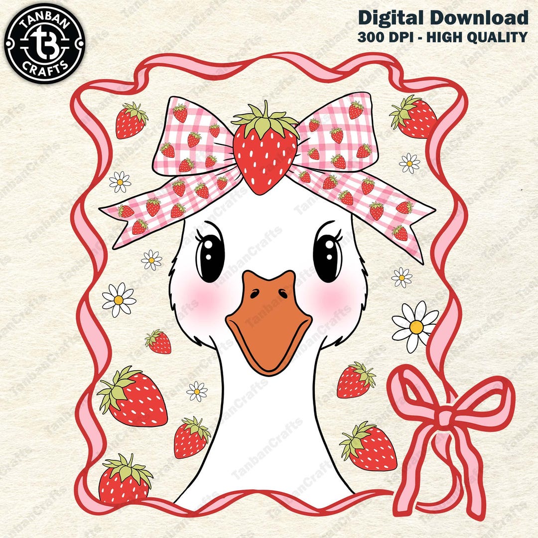 Cute Strawberry Goose Png, Summer Goose, Mothers Day Goose Mama Shirt ...