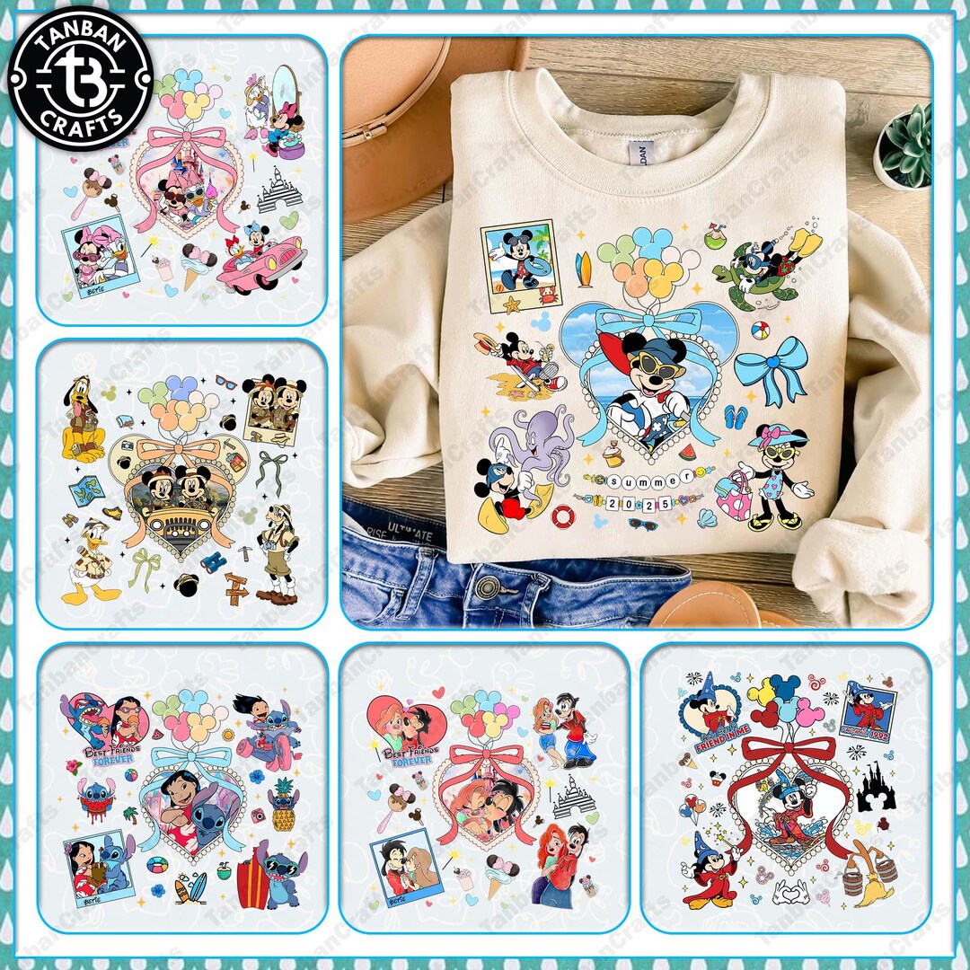 6 Best Friends Forever Bundle Png, Bestie Shirt Png, Friendship Mirror ...