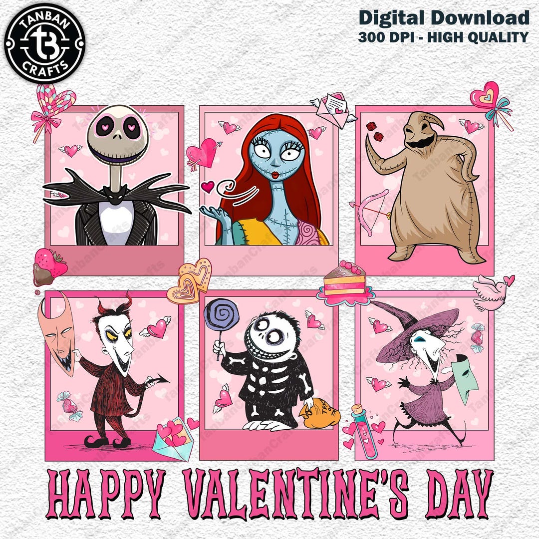 Nightmare Valentine Couple Png, Valentine Horror Movie Characters Png ...