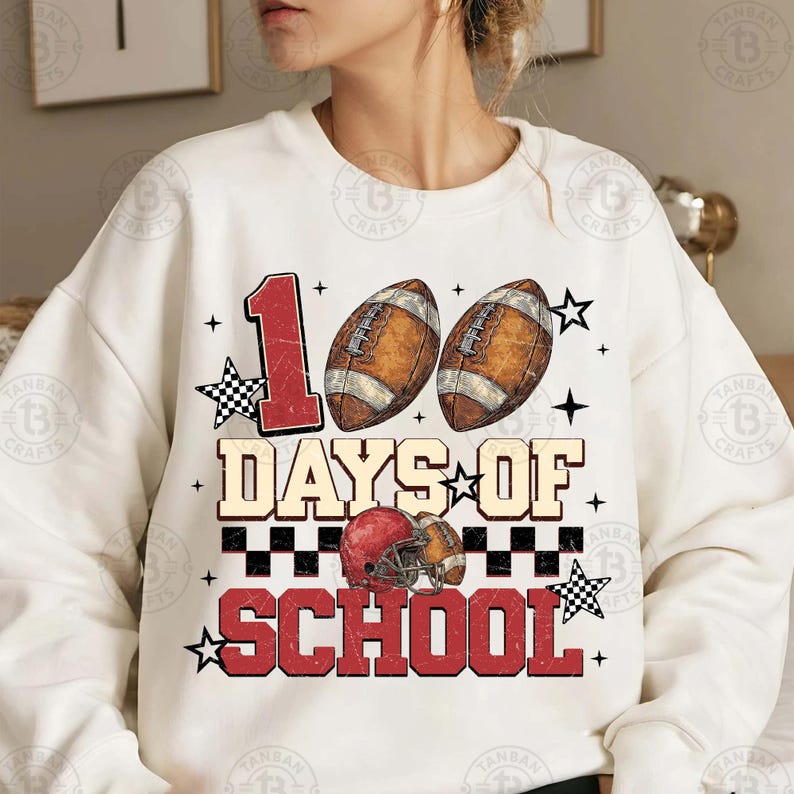 I Tackled 100 Days of School Png, 100 Days Football Png, School Teacher ...
